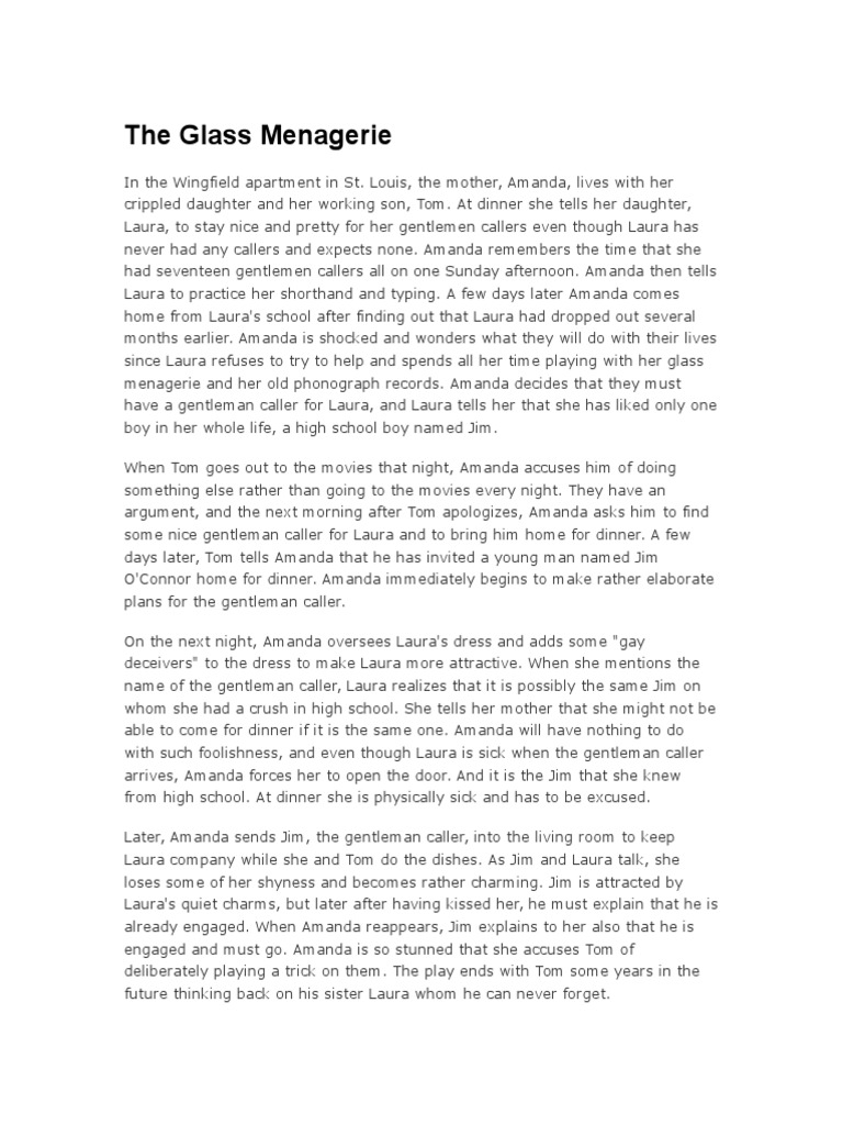 Glass Menagerie | PDF
