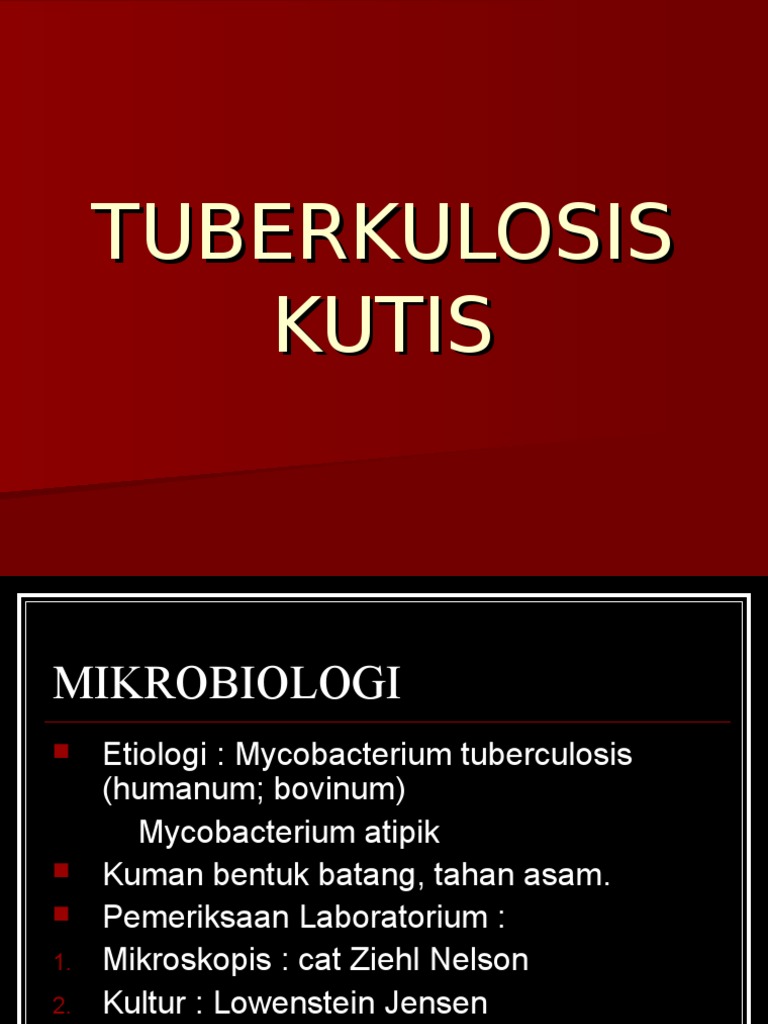 Tuberkulosis Kutis | PDF