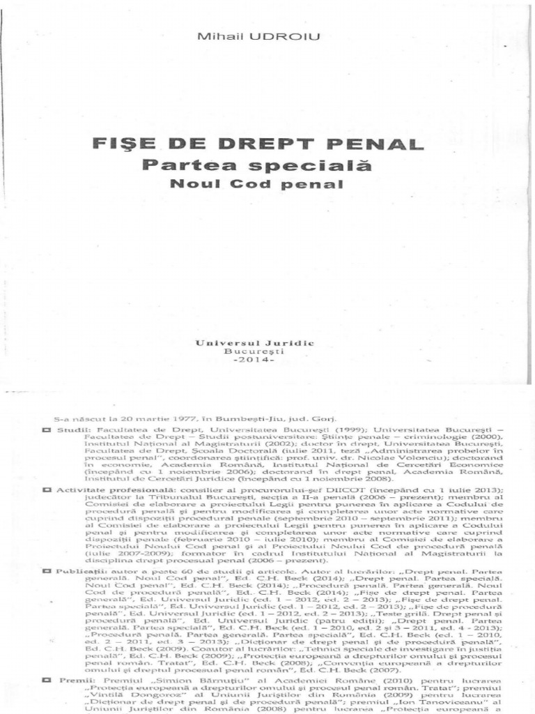 Mihail Udroiu Fise NCP PS | PDF