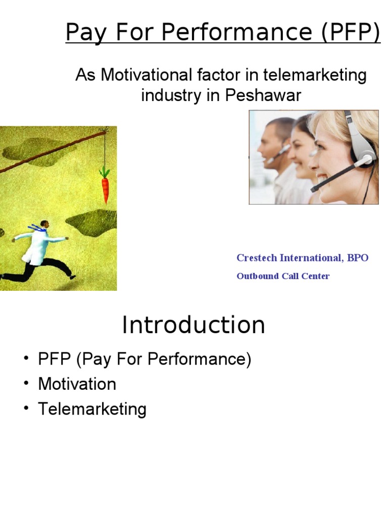 Pay For Performance (PFP) | PDF | Motivation | Motivational