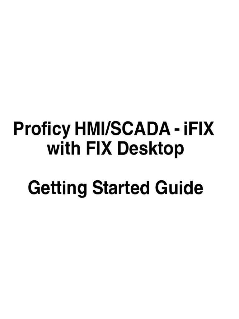 IFIX With FIX Desktop - Getting Started | PDF | Microsoft Windows ...