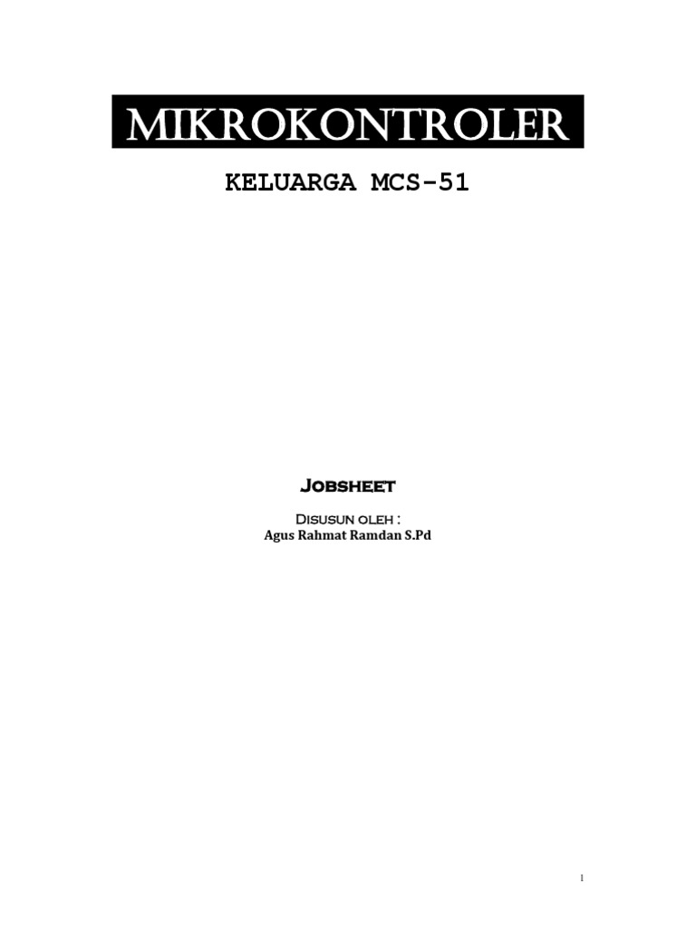 Modul Dasar Mikrokontroller PDF | PDF