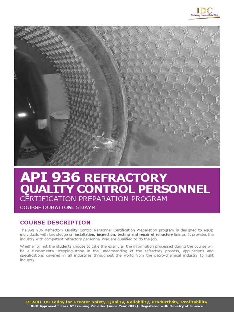 Preparing to Become a Certified API 936 Refractory Inspector | PDF ...