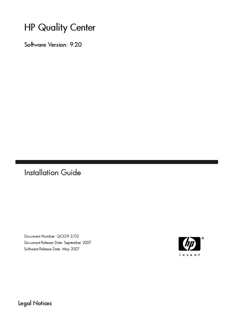 HP Quality Center Installation PDF | PDF | Web Server | Internet & Web