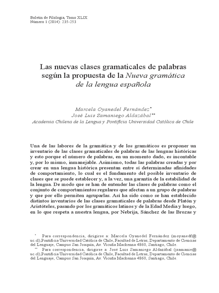 Nuevas Clases Gramaticales 2023 | PDF | Adverbio | Adjetivo