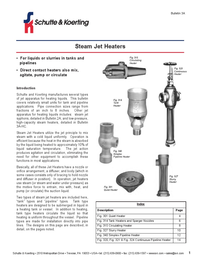 Steam Jet Heaters | Hvac | Steam