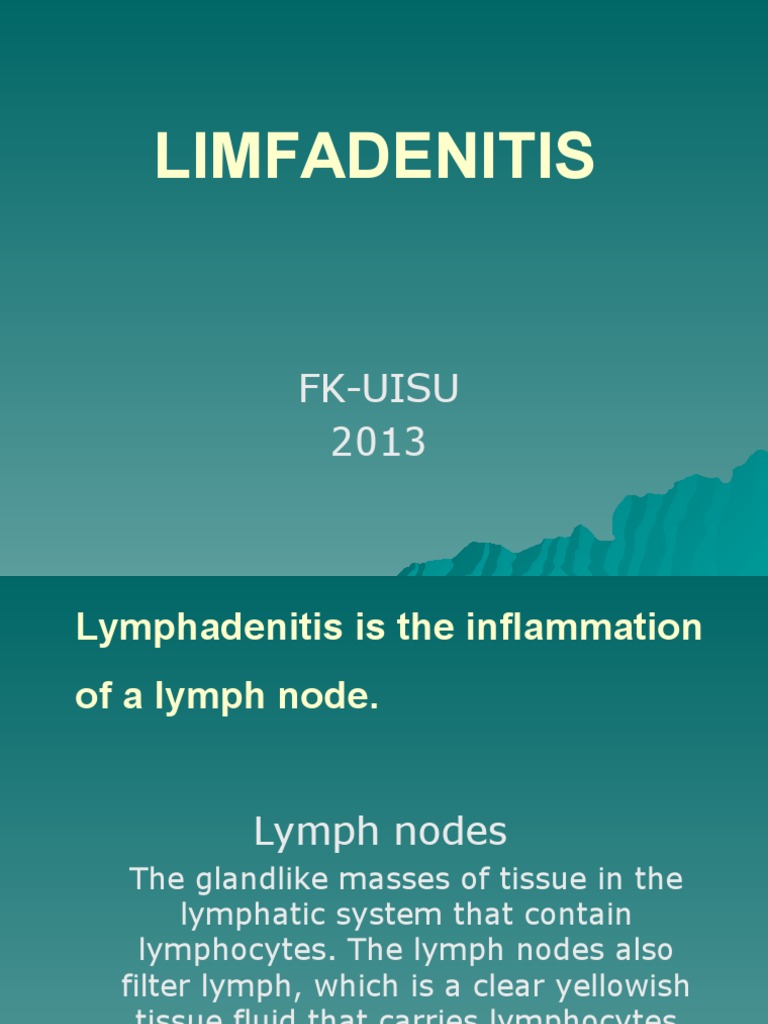 Limfadenitis | PDF | Tuberculosis | Lymphatic System
