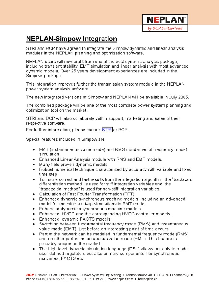 Neplan Simpow | PDF | Fast Fourier Transform | Integral