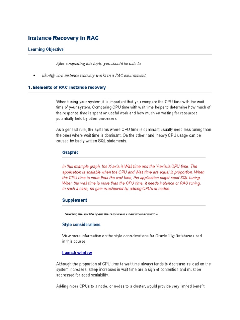 Oracle Database 11g Rac Performance Tuning Pdf Database Index Oracle Database