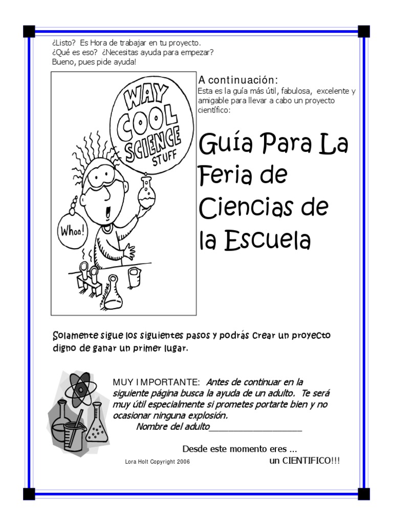 Science Fair Booklet Spanish | PDF | Hipótesis | Método científico
