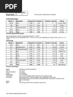 Fasta Pasta Cooking Chart | PDF | Pasta | Italian Cuisine