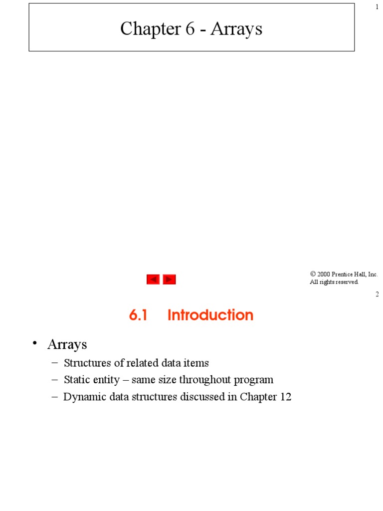 Chapter 7 Arrays Pdf Pointer Computer Programming C Programming Language
