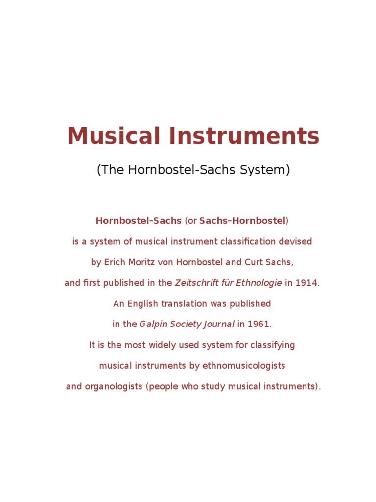 Musical Instruments | PDF | Gaiaphones | Musical Instruments