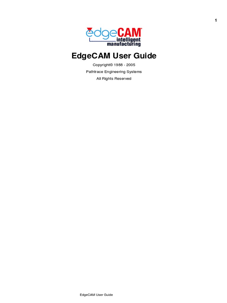 Introduction To EdgeCAM | PDF | Button (Computing) | Keyboard Shortcut