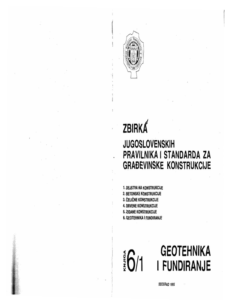 Knjiga 6 - Geotehnika I Fundiranje PDF | PDF
