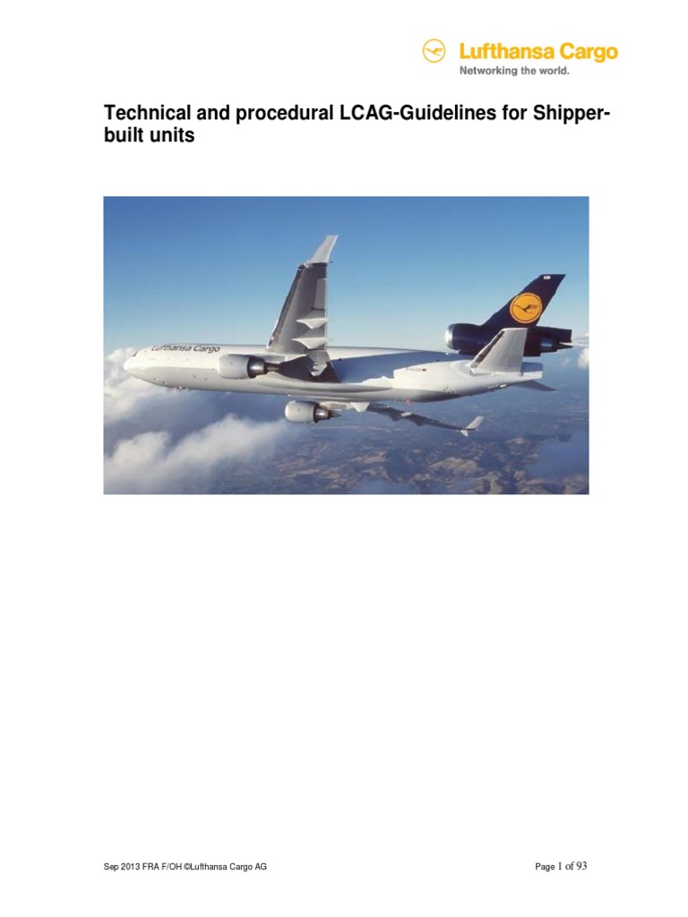 BUP Guideline 2013 09 | PDF | Cargo | Dangerous Goods