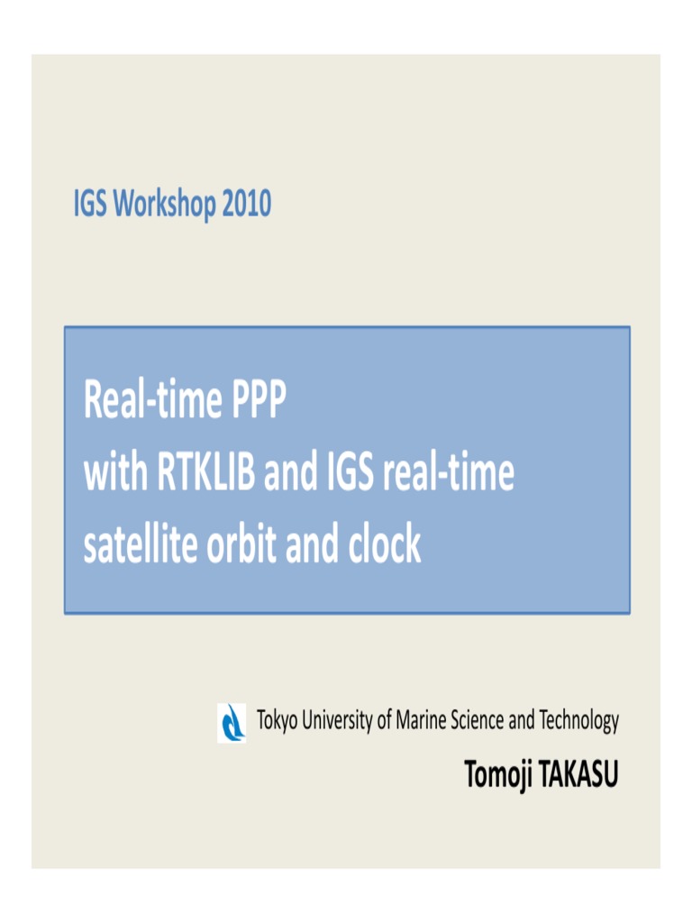 Real-time PPP with RTKLIB & IGS | PDF | Global Positioning System | Geodesy