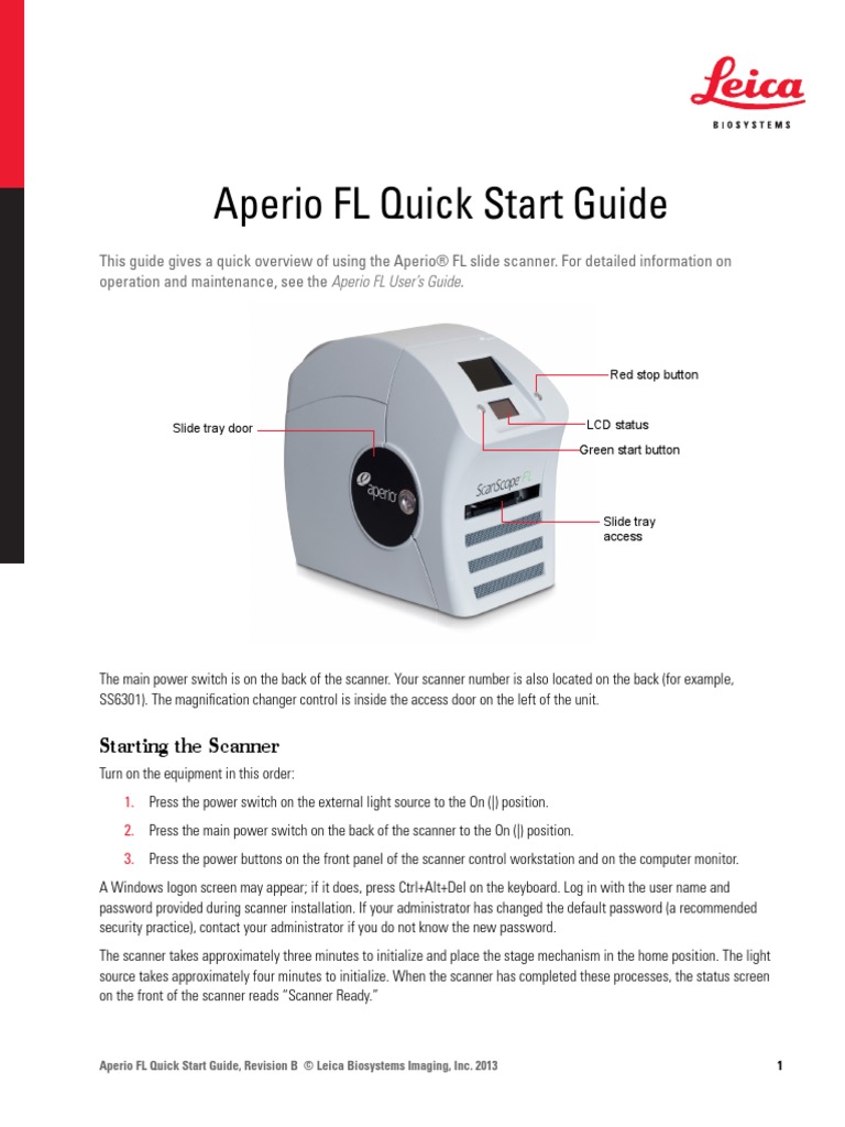 ScanScope FL QuickStart PDF | PDF | Image Scanner | Tab (Gui)