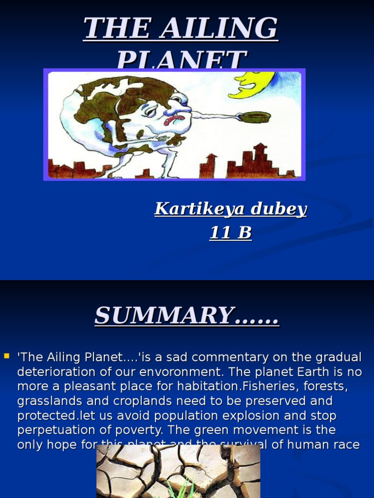 The Ailing Planet | PDF | Environmentalism | Conservation (Ethic)