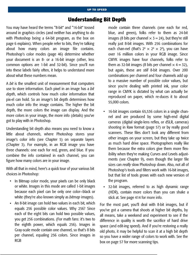 Understanding Bit Depth: Depth, Which Controls How Much Color ...