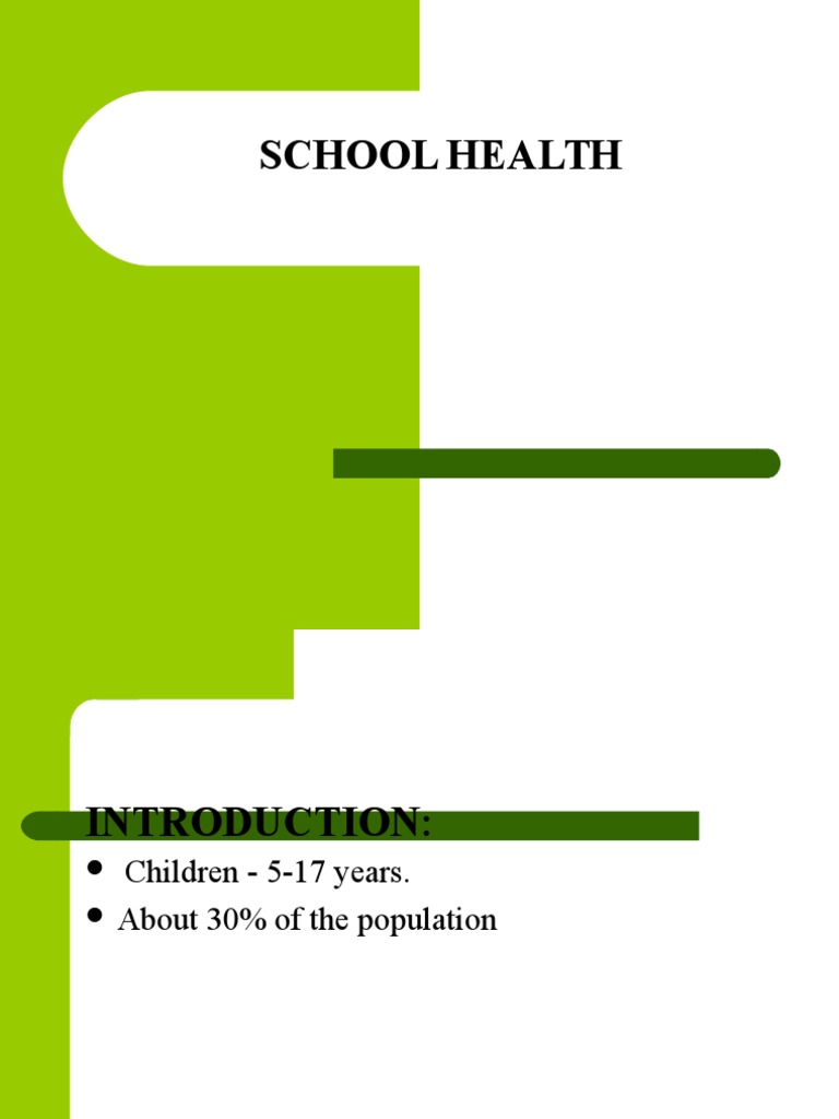 Overview of School Health Services | PDF | Physical Examination ...