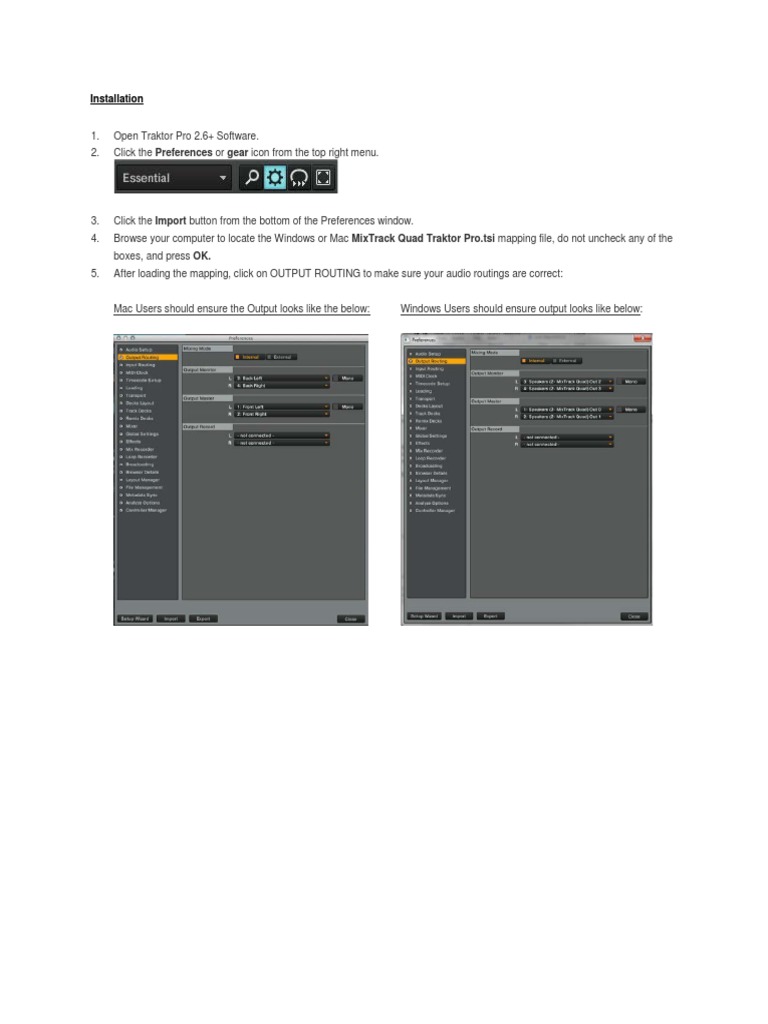 MixTrack Quad Traktor Pro Map Instructions | PDF | Equalization (Audio ...