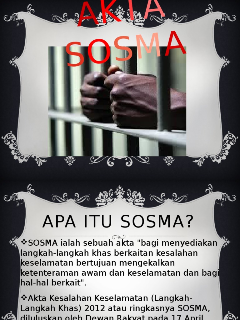 Akta Sosma | PDF | Ilmu Sosial