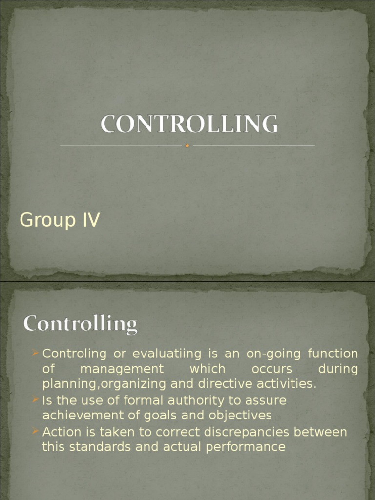 Controlling in Nursing Management | PDF | Performance Appraisal | Nursing