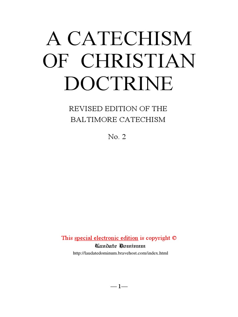 Catechism | PDF