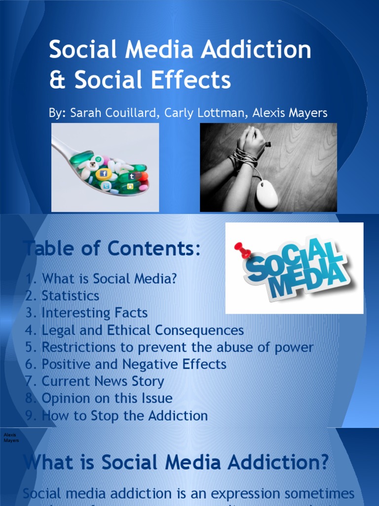 Social Media Addiction | PDF | Social Media | Popular Culture & Media ...