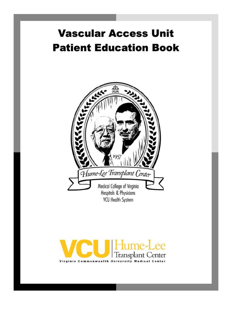 Vascular Access Booklet | PDF | Hemodialysis | Medicine