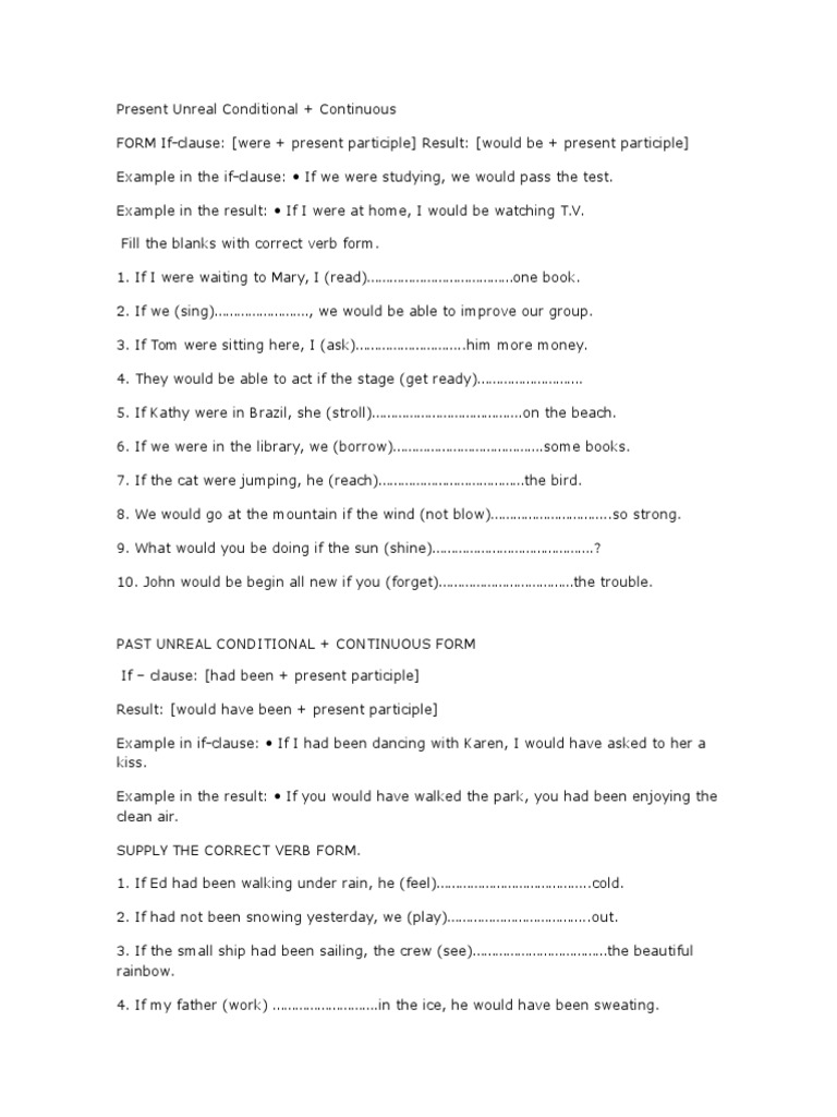 Present Unreal Conditional | PDF | Morphology | Onomastics