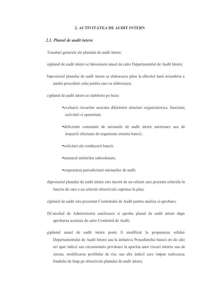 Audit Intern | PDF