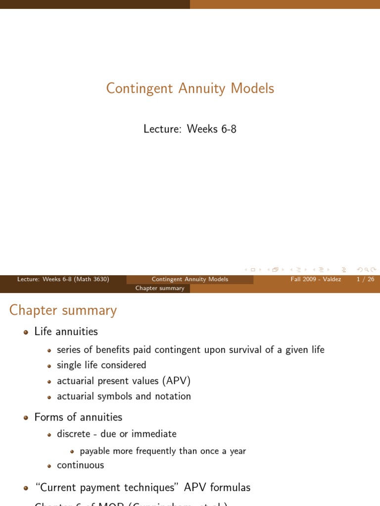 Annuity Formulas | Present Value | Applied Mathematics