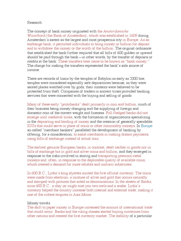 Research | PDF | Money | Currency