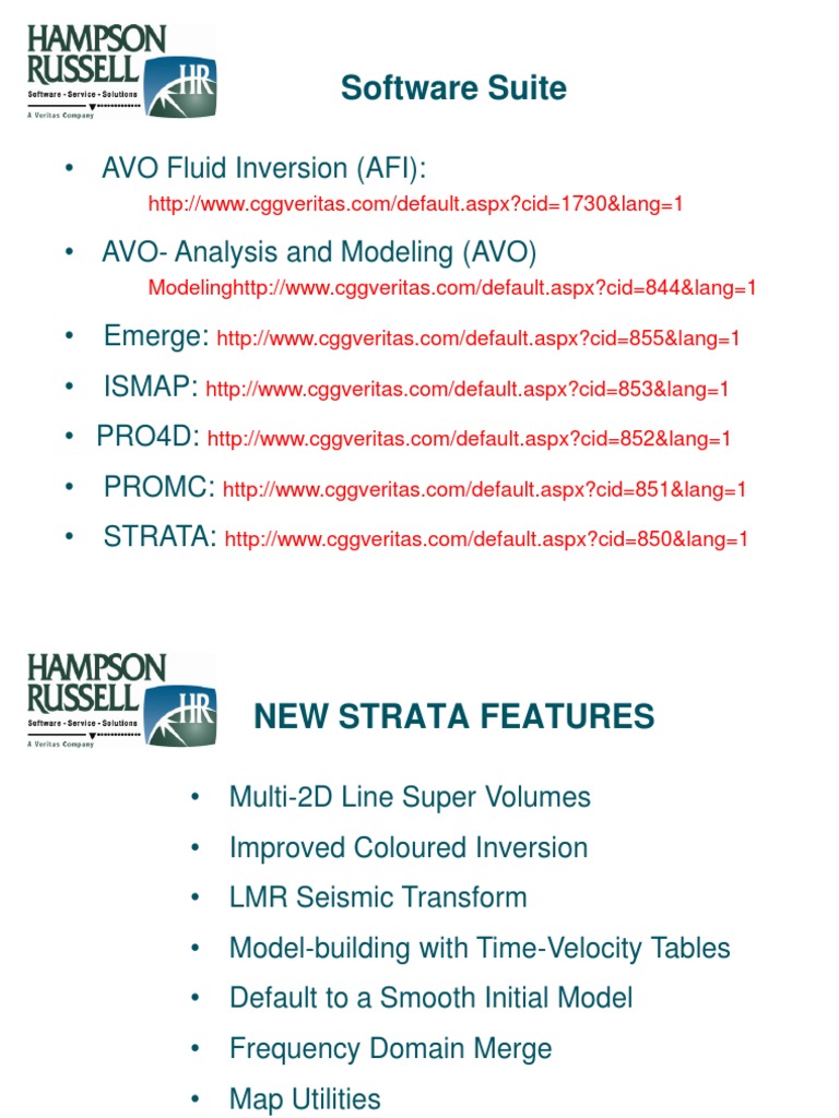 Hampson Russel-Strata New Features | PDF | Spectral Density | Filter ...