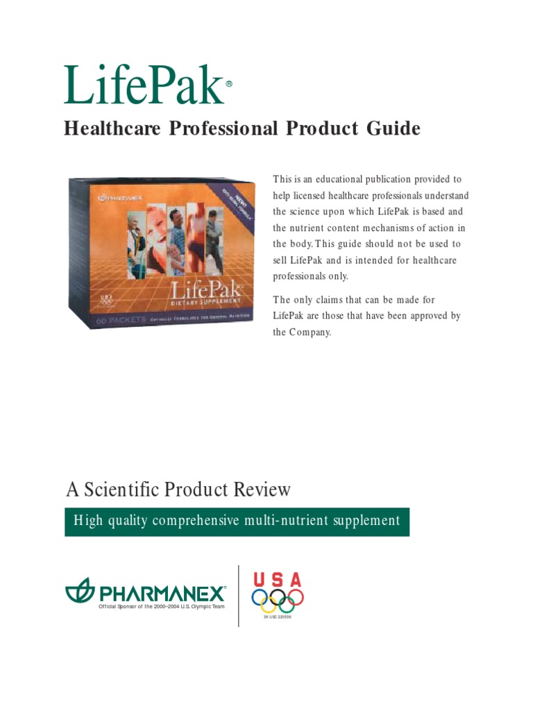 Lifepak | PDF | Vitamin E | Antioxidant