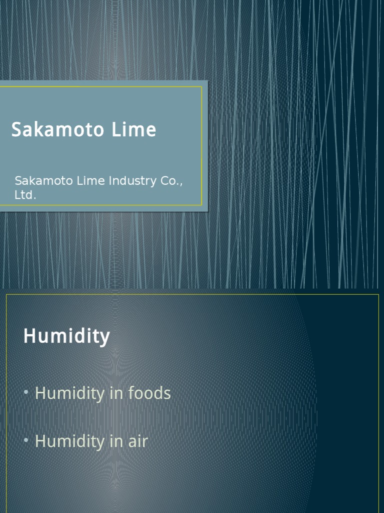 Sakamoto Lime Industry Co., LTD | PDF | Science & Mathematics ...