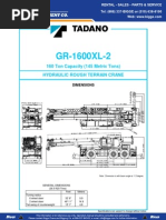 70T RT Tadano GR-700EX Load Charts PDF | PDF | Transmission (Mechanics ...