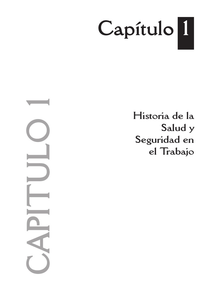 OSHAS I. Capitulo 1. Hist. de La Salud y Segurid. en El Trab. | PDF