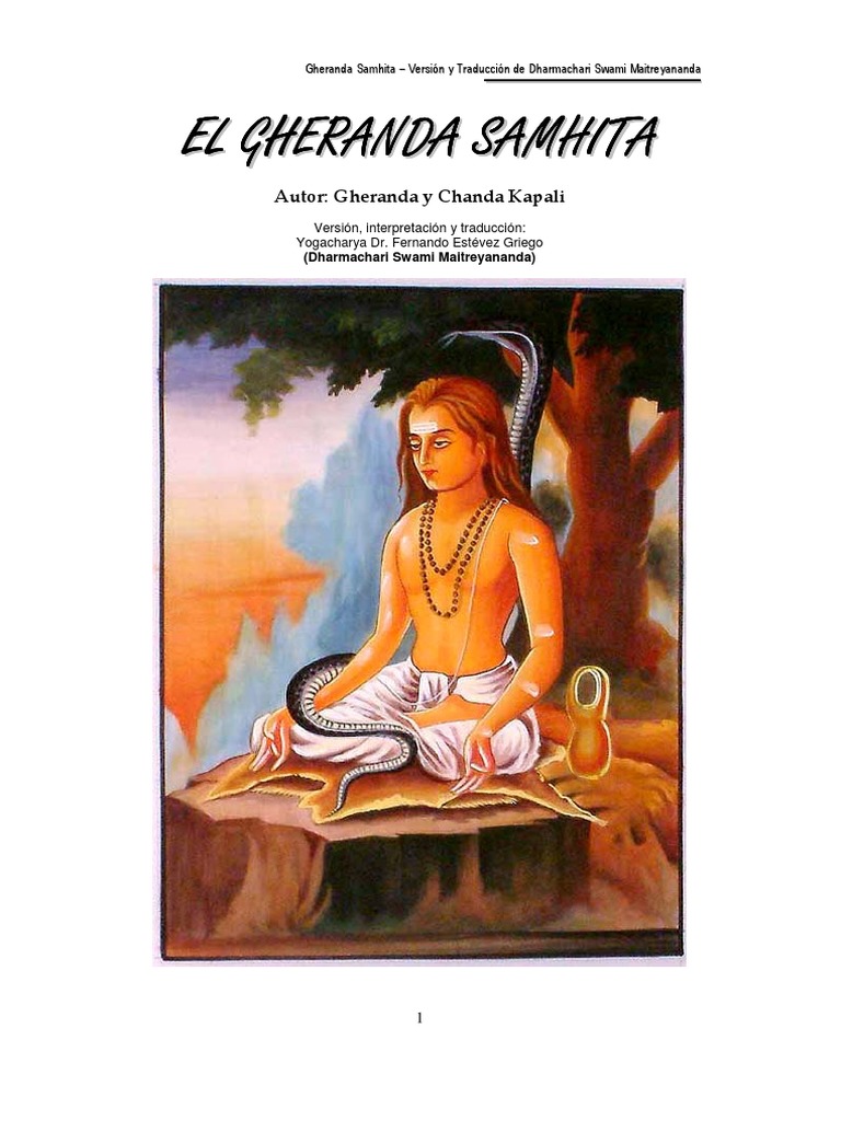 El Gheranda Samhita | PDF | Yoga | Religión y creencia