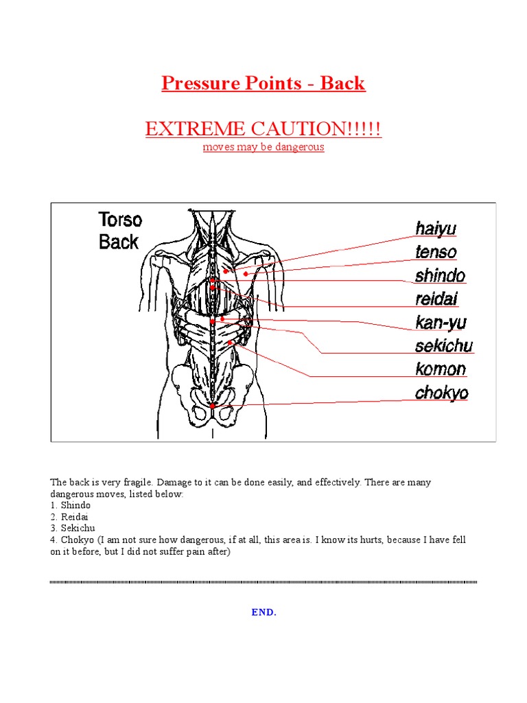 Pressure Points - Back | PDF