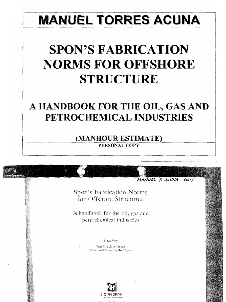 Spon's Fabrication Norms | PDF