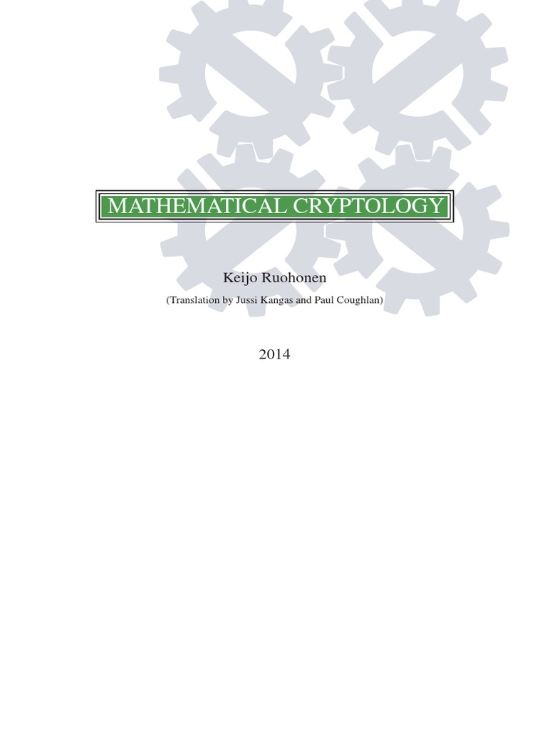 Mathematical Cryptography | PDF | Cryptography | Prime Number