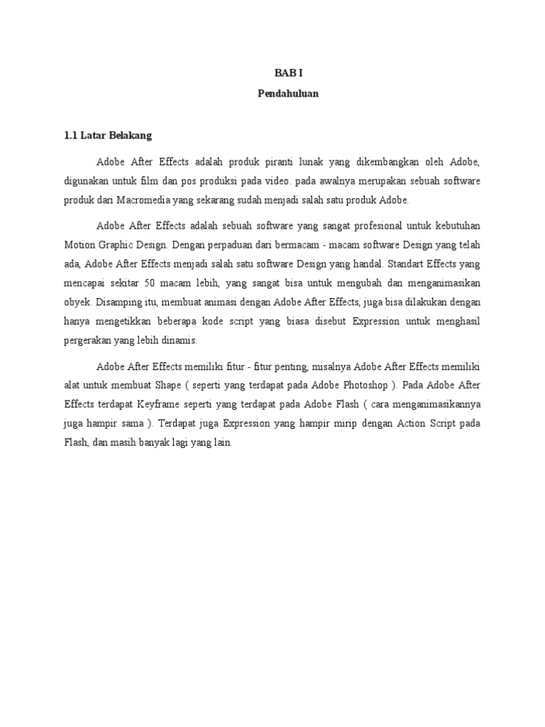 Panduan Adobe After Effects | PDF | Komputer