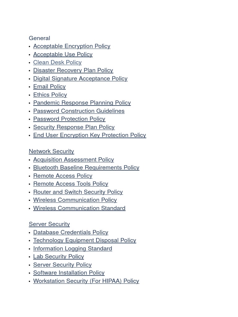 Policy of ISMS | PDF