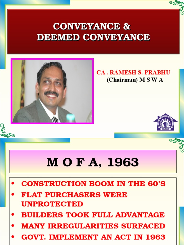 Conveyance & Deemed Conveyance of Land or Property | PDF | Conveyancing ...