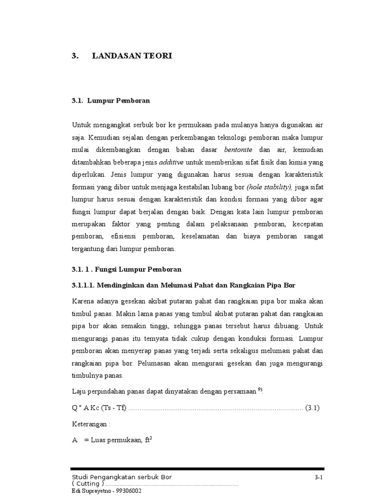 Lumpur Pemboran | PDF