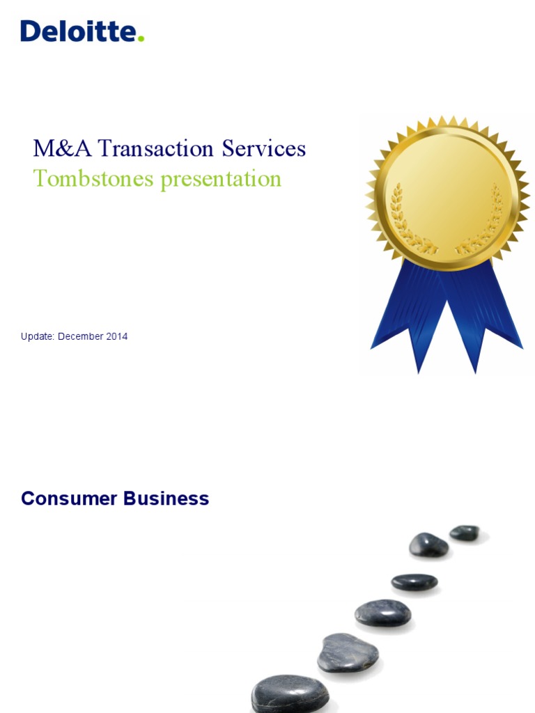 MA Transaction Services Tombstones | PDF | Central Europe | Mergers And ...