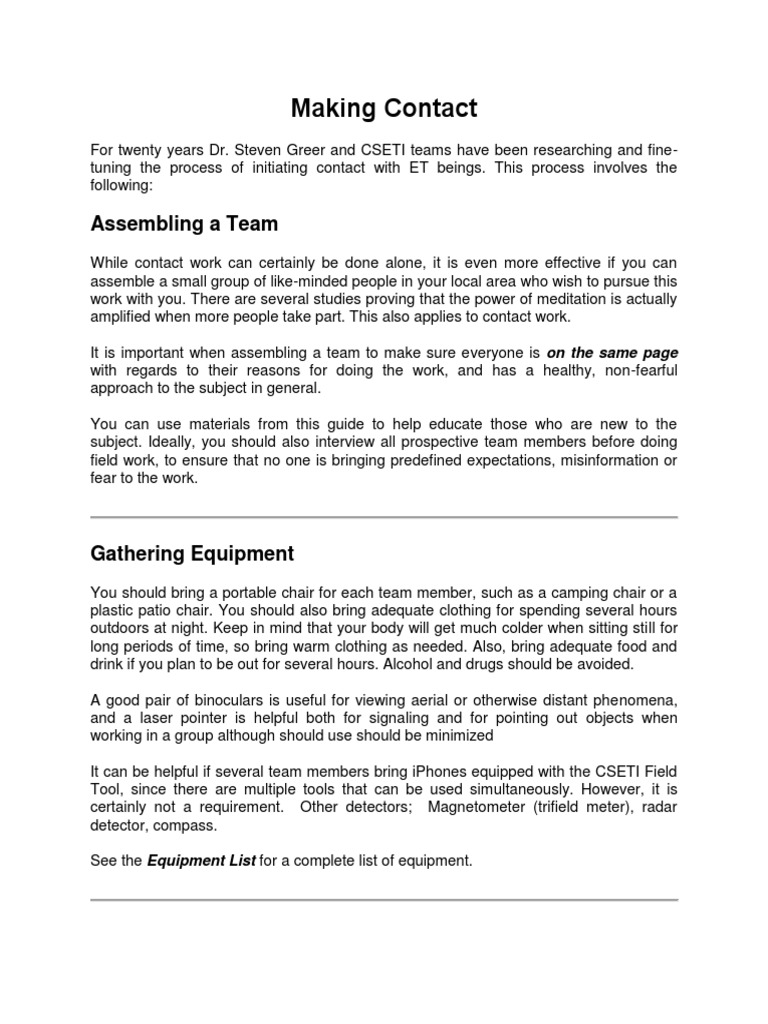 Steven Greer - CE5-CSETI - 01. Making Contact | Milky Way | Meditation